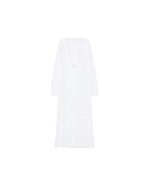 Oséree Beach Dress Full Lace in White | Lyst UK