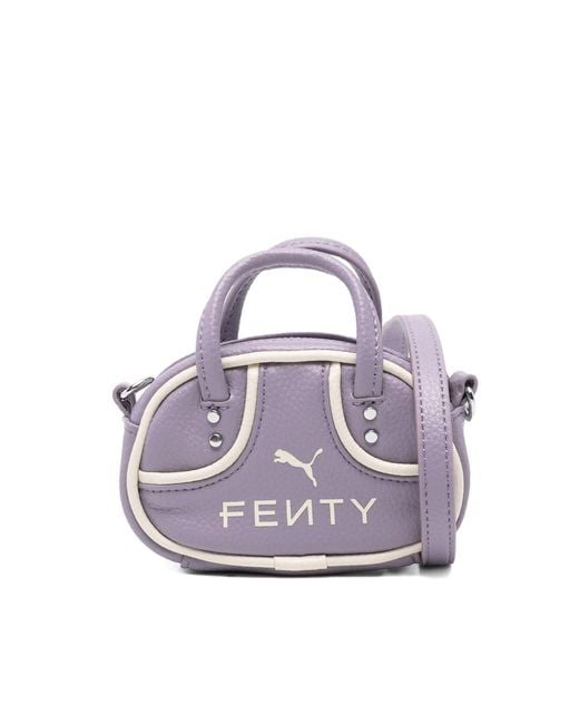 Fenty Leather Mini Bag in Purple | Lyst