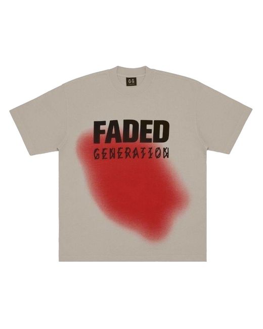 44 Label Group Faded Generation Tee in Red for Men | Lyst
