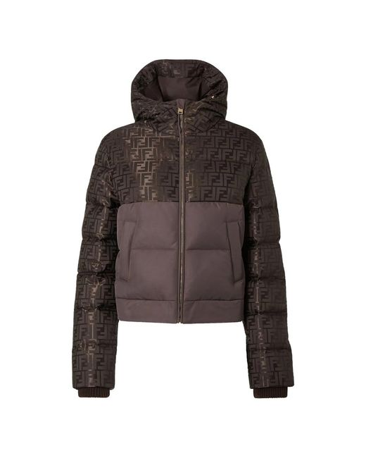 Fendi Jackets in Brown | Lyst UK