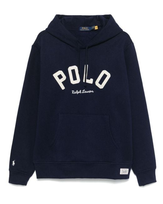 Polo Ralph Lauren The Rl Hoodie in Blue for Men | Lyst