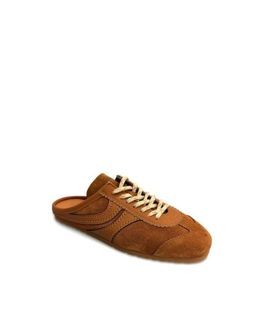 Dries Van Noten Laced Slipper in Brown | Lyst UK