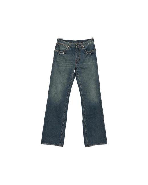 Gucci Trousers in Blue for Men | Lyst UK