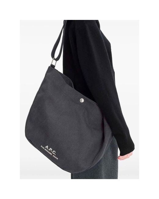A.P.C. A. P.C. Journal Messenger Bag in Black for Men | Lyst UK