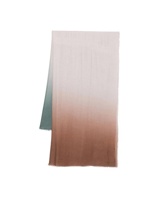 D'Aniello Ombre Frayed-Edge Scarf in Blue | Lyst UK