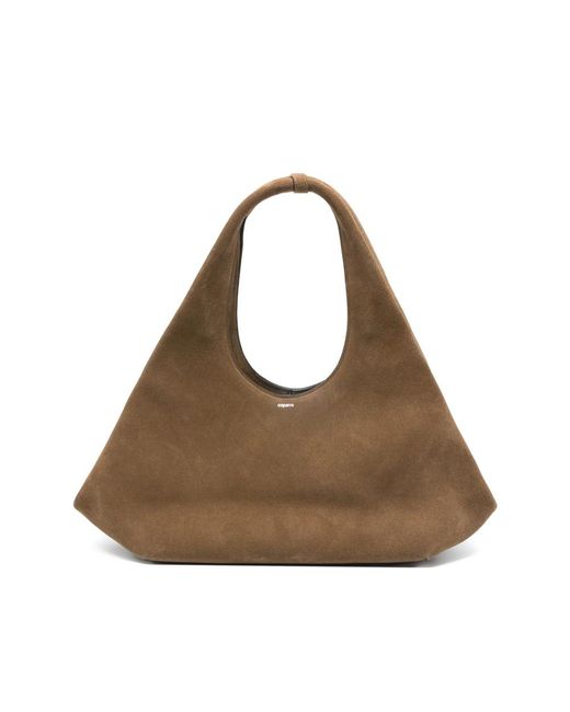 Coperni Suede Top-Handle Tote Bag in Brown | Lyst UK