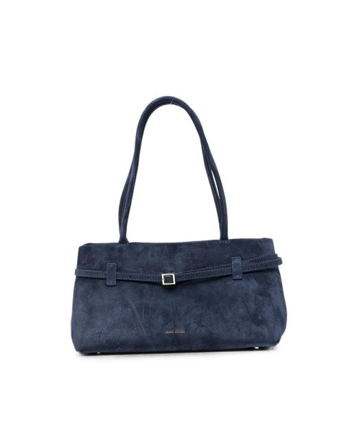 MANU Atelier Le Cambon Buckle-Detail East-West Bag in Blue | Lyst UK
