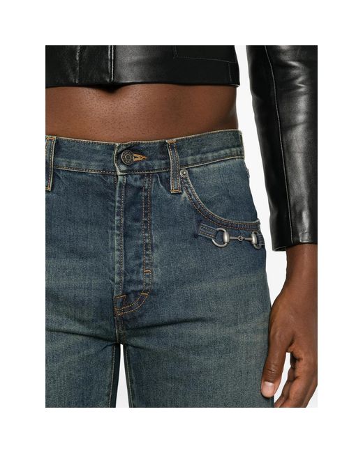 Gucci Trousers in Blue for Men | Lyst UK
