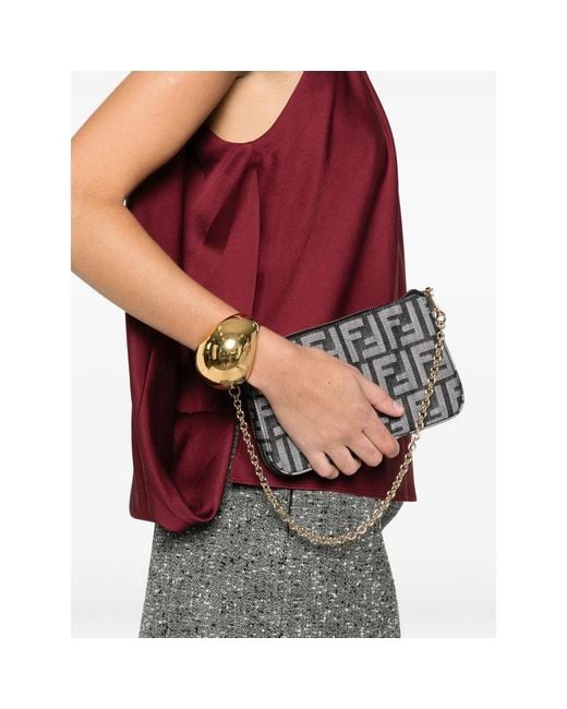 Fendi Baguette Mini Bag in Black | Lyst UK