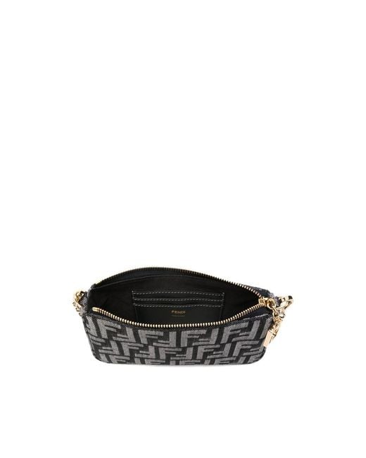 Fendi Baguette Mini Bag in Black | Lyst UK