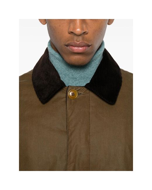 Barbour x Baracuta X Baracuta Corduroy-Collar Coat in Brown for Men | Lyst