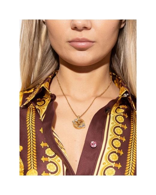 Versace Necklaces in White | Lyst