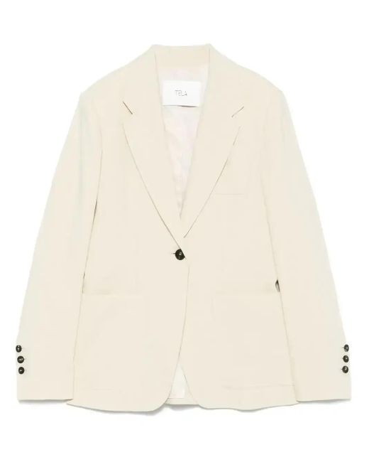 Tela Sanna Blazer in Natural | Lyst