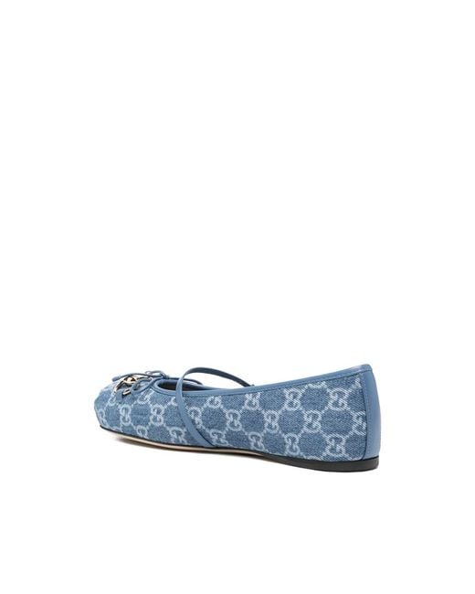 Gucci Ballet Flats in Blue | Lyst UK