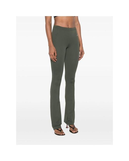 Balenciaga Logo-Print Flared Leggings in Green | Lyst UK