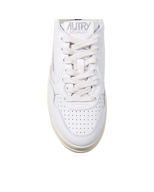 Autry Logo Platform Sneakers in White | Lyst UK