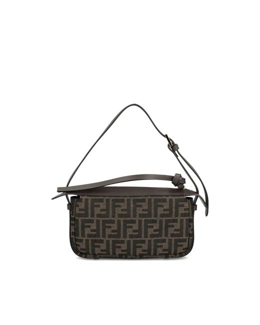 Fendi Mini By The Way Soft Shoulder Bag in Black | Lyst UK
