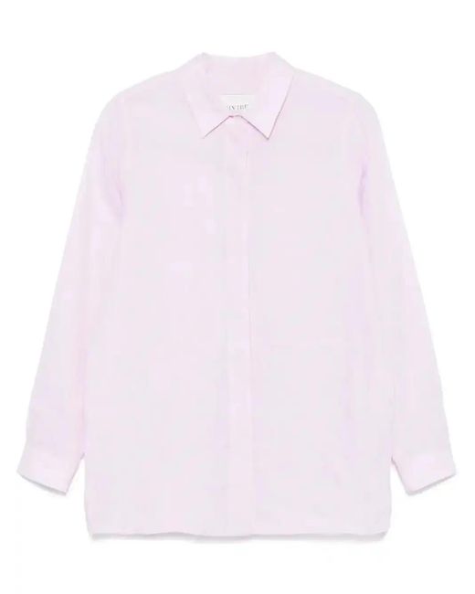 Riviera Linen Shirt in Pink | Lyst