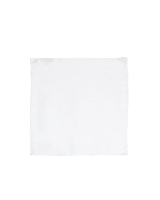 Lady Anne Square-Shape Silk Pocket Square in White for Men | Lyst UK