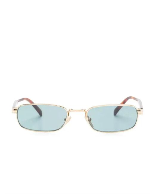 Prada Rectangle-Frame Sunglasses in Blue for Men | Lyst UK