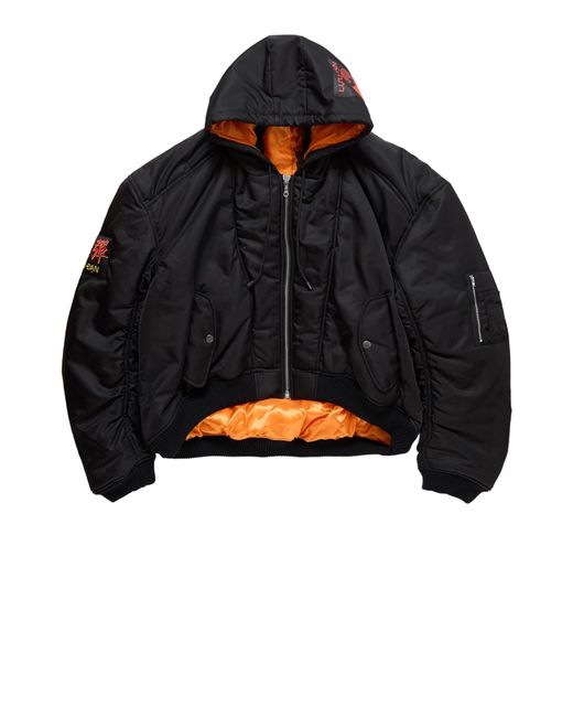 Lu'u Dan Lu'U Dan Patch Bomber in Black for Men | Lyst