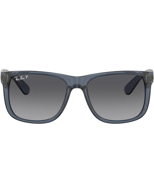Ray-Ban Justin Rb4165 6596t3 Transparent Blue in Black for Men | Lyst