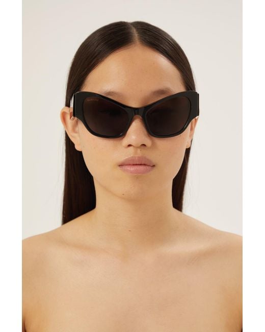 Balenciaga Max Butterfly Sunglasses In Black Lyst