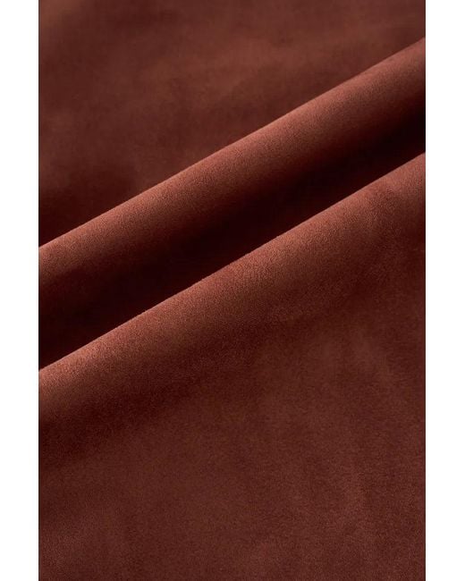 Fabrique Laso Leather Trim Suede Jacket | Lyst UK