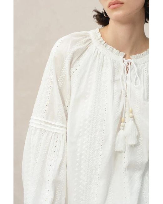 Fabrique Vicky Puff Sleeve Top And Skirt in Grey | Lyst UK