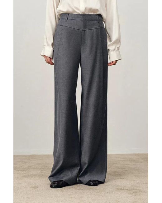 Fabrique Phoebe Front V Shaped Trousers in Black | Lyst UK