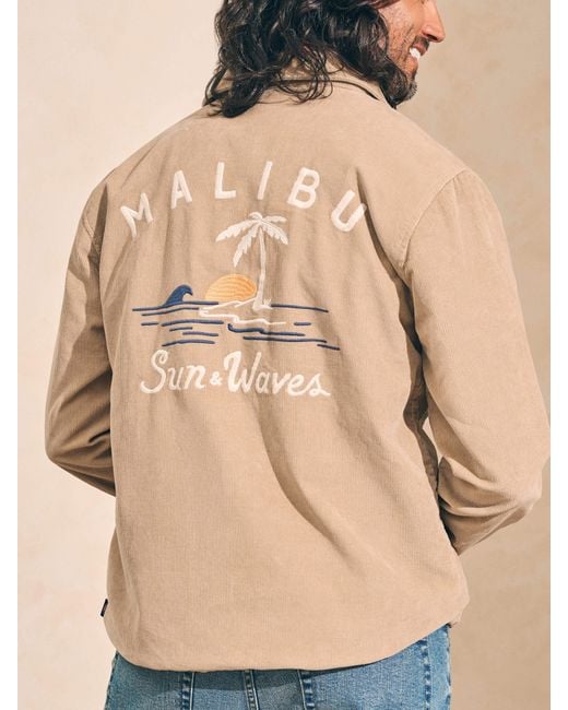 Faherty Corduroy Coaches Jacket in Natural for Men | Lyst