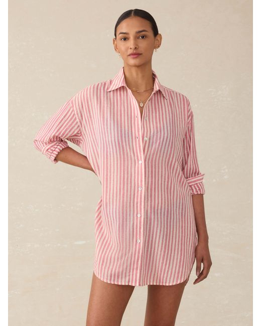 Faherty Haze Coverup in Pink | Lyst