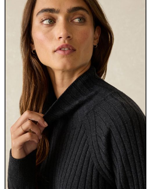 Faherty Jackson Mockneck in Black | Lyst