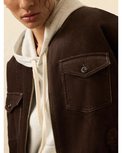 Faherty Heritage Cord Jacket in Natural | Lyst UK