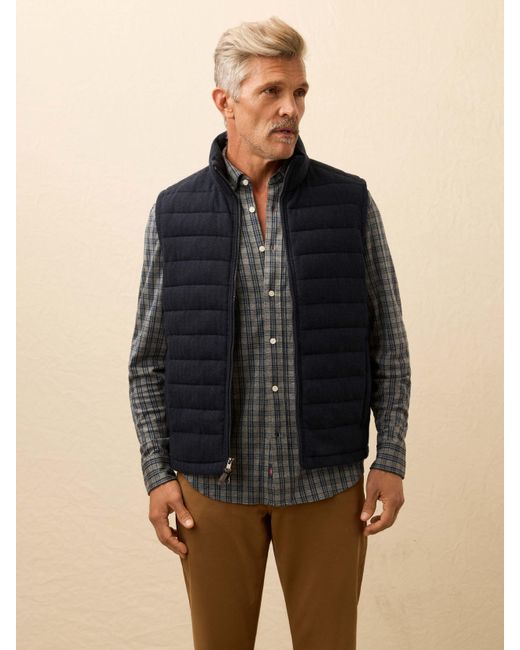 Faherty Teton Valley Vest in Blue for Men | Lyst UK