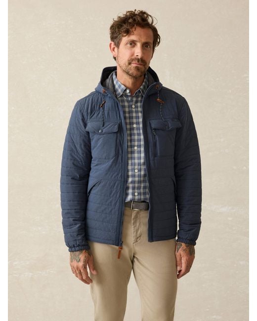 Faherty Horizon Series Jacket in Blue for Men | Lyst