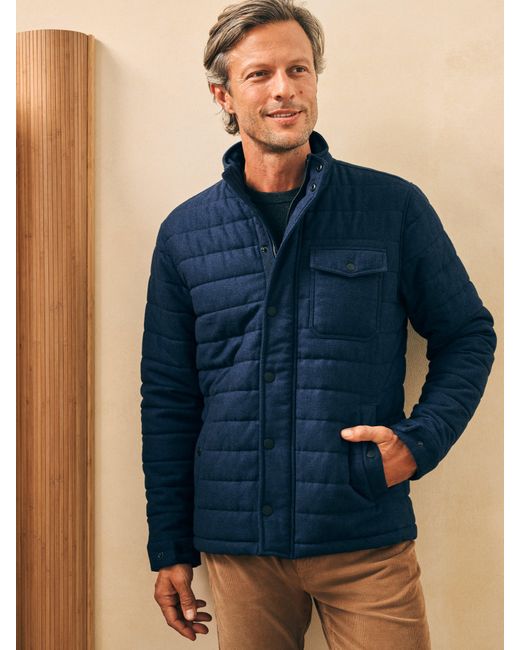 Faherty Teton Valley Jacket in Blue for Men | Lyst