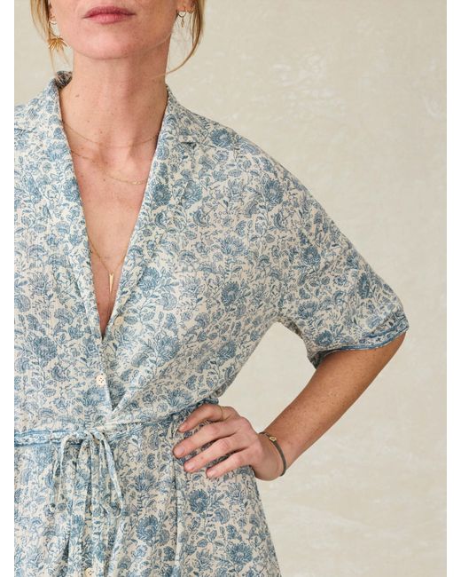 Faherty Island Dress in Natural | Lyst