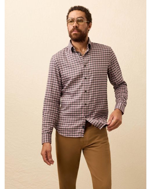 Faherty Soft Twill Movement& Shirt in Natural for Men | Lyst UK