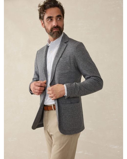Faherty Inlet Knit Tweed Blazer for Men | Lyst