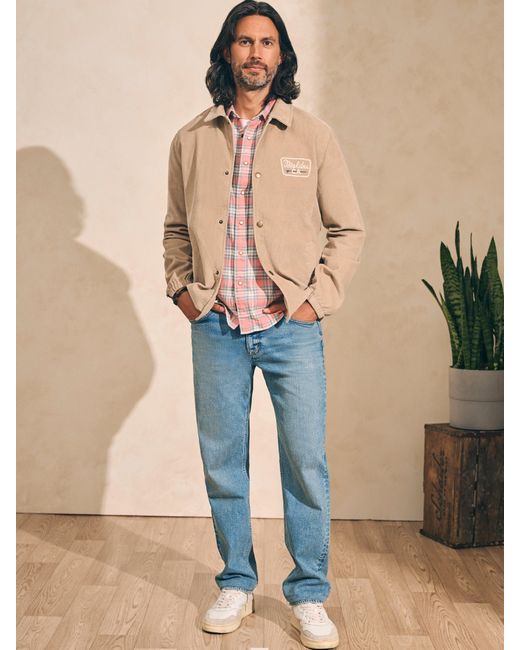 Faherty Corduroy Coaches Jacket in Natural for Men | Lyst