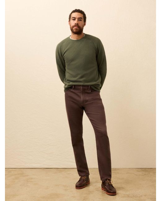 Faherty Stretch Terry 5-Pocket Pants in Natural for Men | Lyst UK