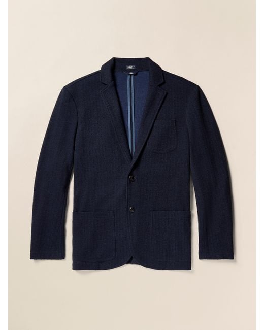 Faherty Inlet Knit Tweed Blazer in Blue for Men | Lyst