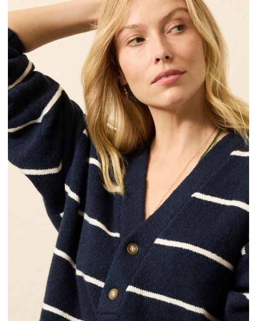 Faherty Jackson V Neck Popover in Blue | Lyst UK