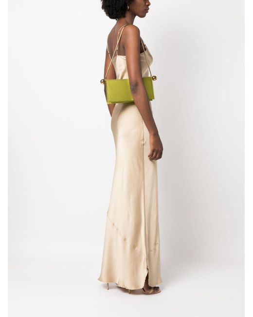 Stephane Rolland Pop Up Silk Satin Shoulder Bag in Yellow | Lyst