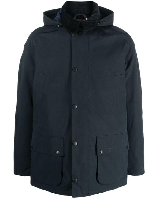 Barbour Waterproof Ashby Hooded Jacket in Blue for Men | Lyst
