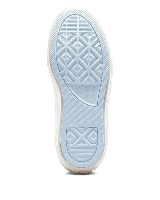 Converse Run Star Motion Embroidered Platform Sneakers in Blue | Lyst
