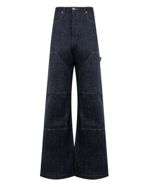 Rick Owens Panelled Design Jeans in Blue for Men | Lyst UK