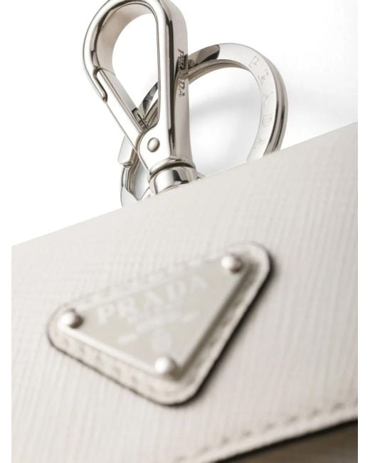 Prada Saffiano Leather Airpods Case in White for Men | Lyst
