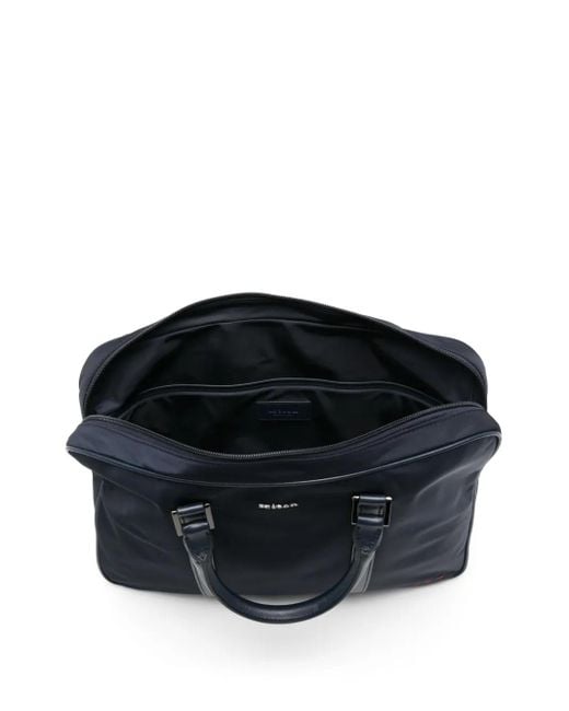Kiton Logo-Plaque Briefcase in Blue for Men | Lyst UK